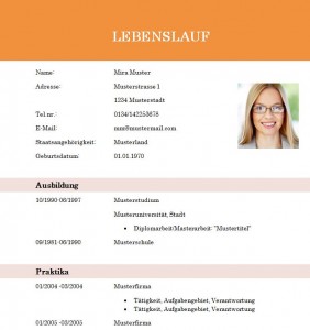 Lebenslauf Vorlage Student Absolvent